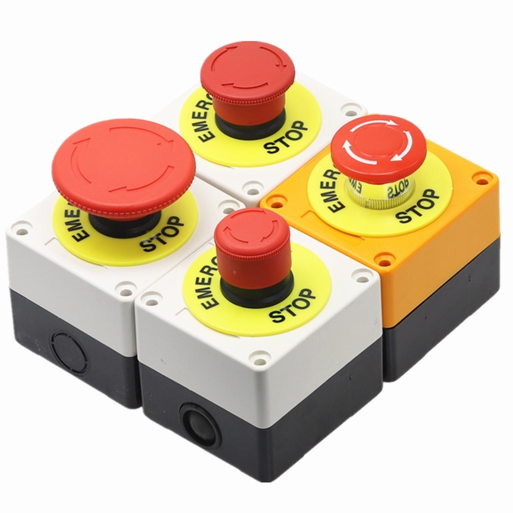 Emergency stop button switch Mushroom Head Button Switch AC 660V 10A ...