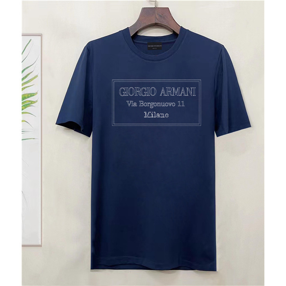 Arman1 Men's New Alphabet Print Cotton Crew Neck Short Sleeve T-Shirt S-4XL | Shopee Philippines