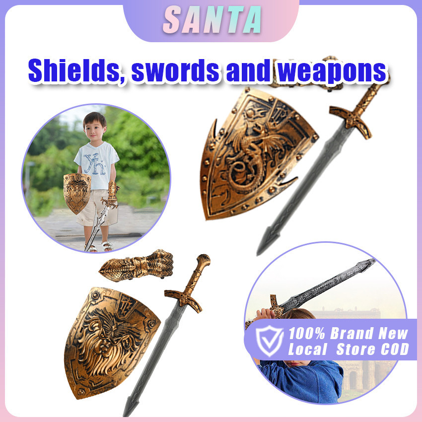 Knight Sword Ancient War Toys Plastic Sword Shield Wrister Axe Shield ...