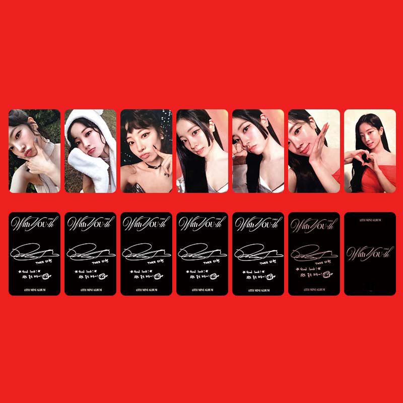 9pcs/set TWICE Lomo Cards With YOU-th 13th Mini Album Photocard MISAMO Nayeon Jeongyeon Momo ...