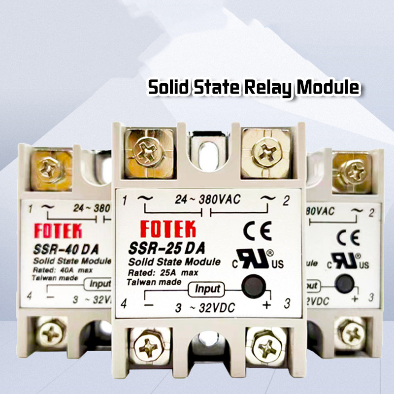 SSR-25DA SSR-40DA SSR-50DA DC to AC Solid State Relay Module Single ...