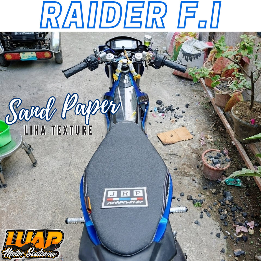Raider fi 150 / R150 fi JRP Liha Sandpaper Rubber Logo Seat Cover ...