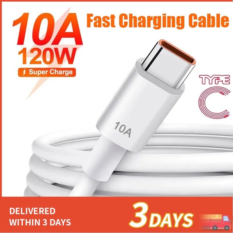 USB Type C Cables,120W 10A Fast Charging data Cable Cord Charger Cable ...