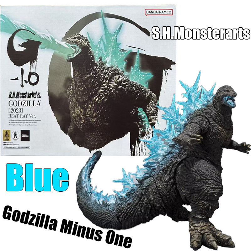 SHM Godzilla Minus One Action Figure Godzilla NECA BLUE BLACK RED S.H ...