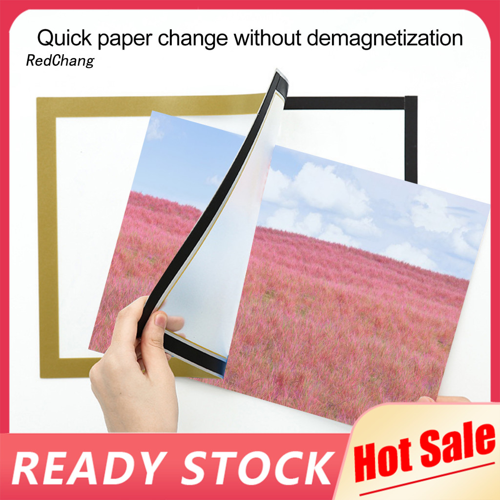 RC~ Poster Display Frame Magnetic Sign Holder Transparent Magnetic ...