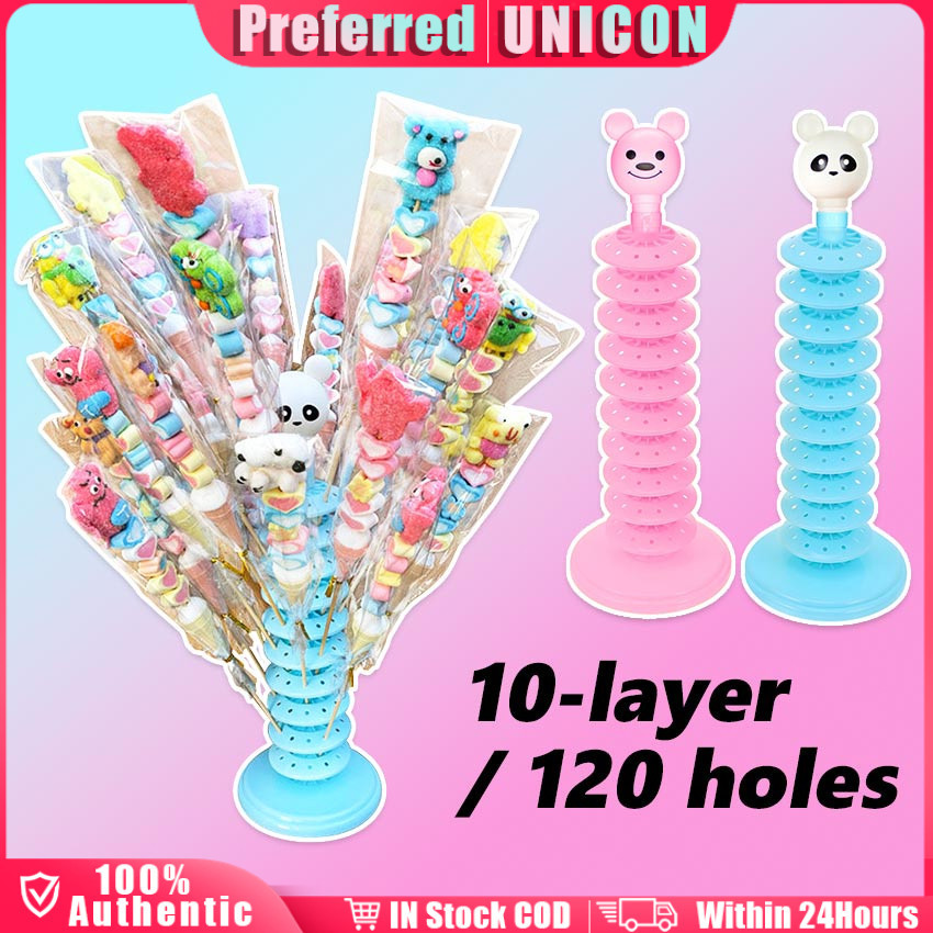 10-Layer Lollipop Holder Stand Circular Porous Dessert Storage Tower ...
