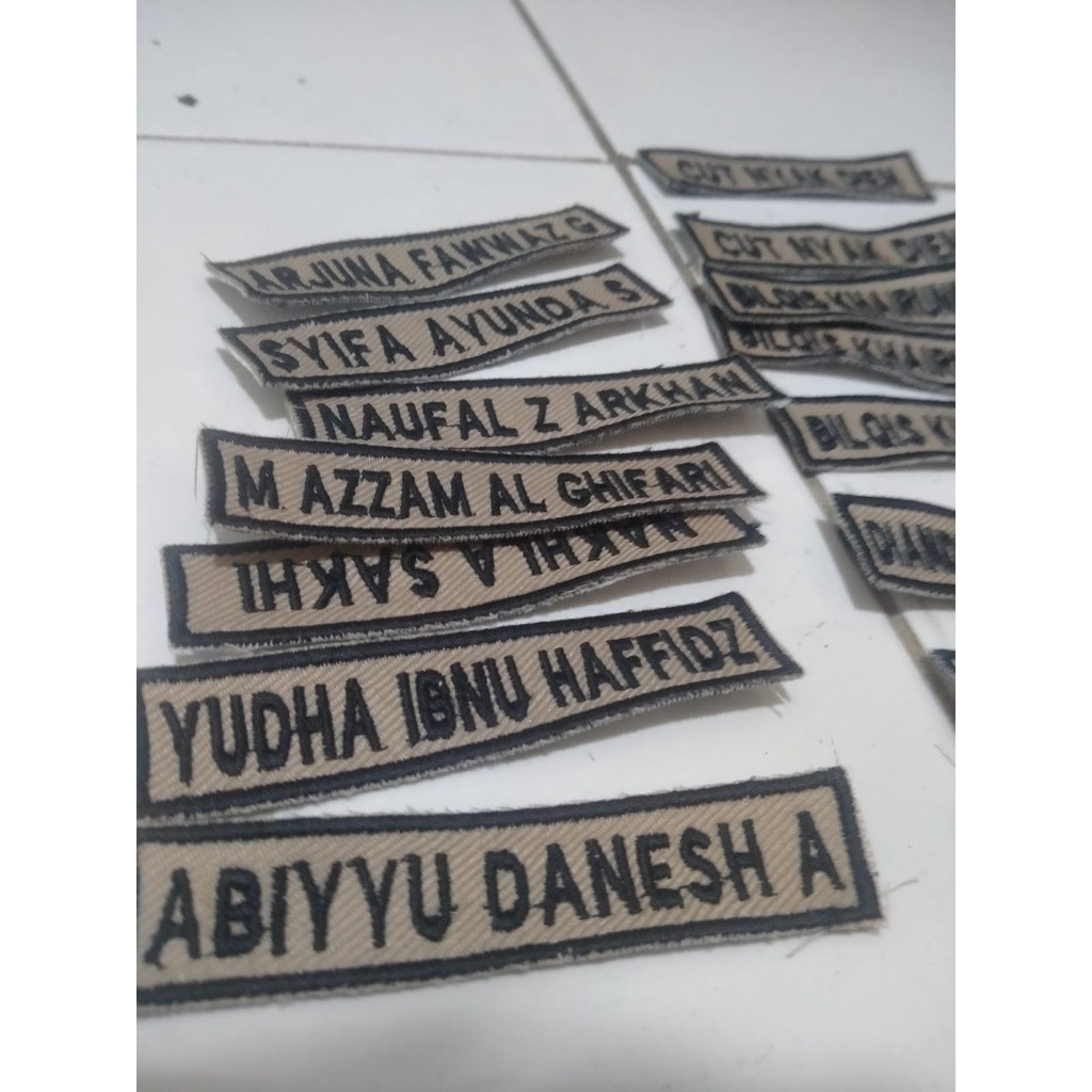 Embroidered Embroidered name Tags for School Students Uniforms for ...