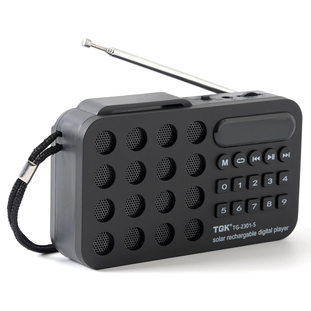 Mini Portable FM Radio BT Wireless Speakers Solar Charging FM Radio ...