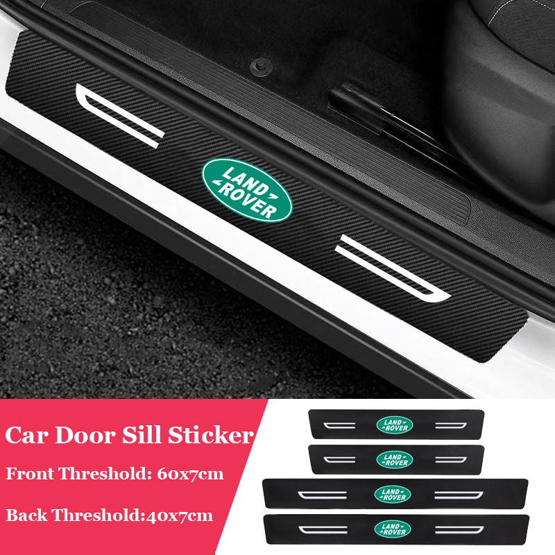 Carbon Fiber Car Door Sill Anti Kick Sticker for Land Rover Evoque ...