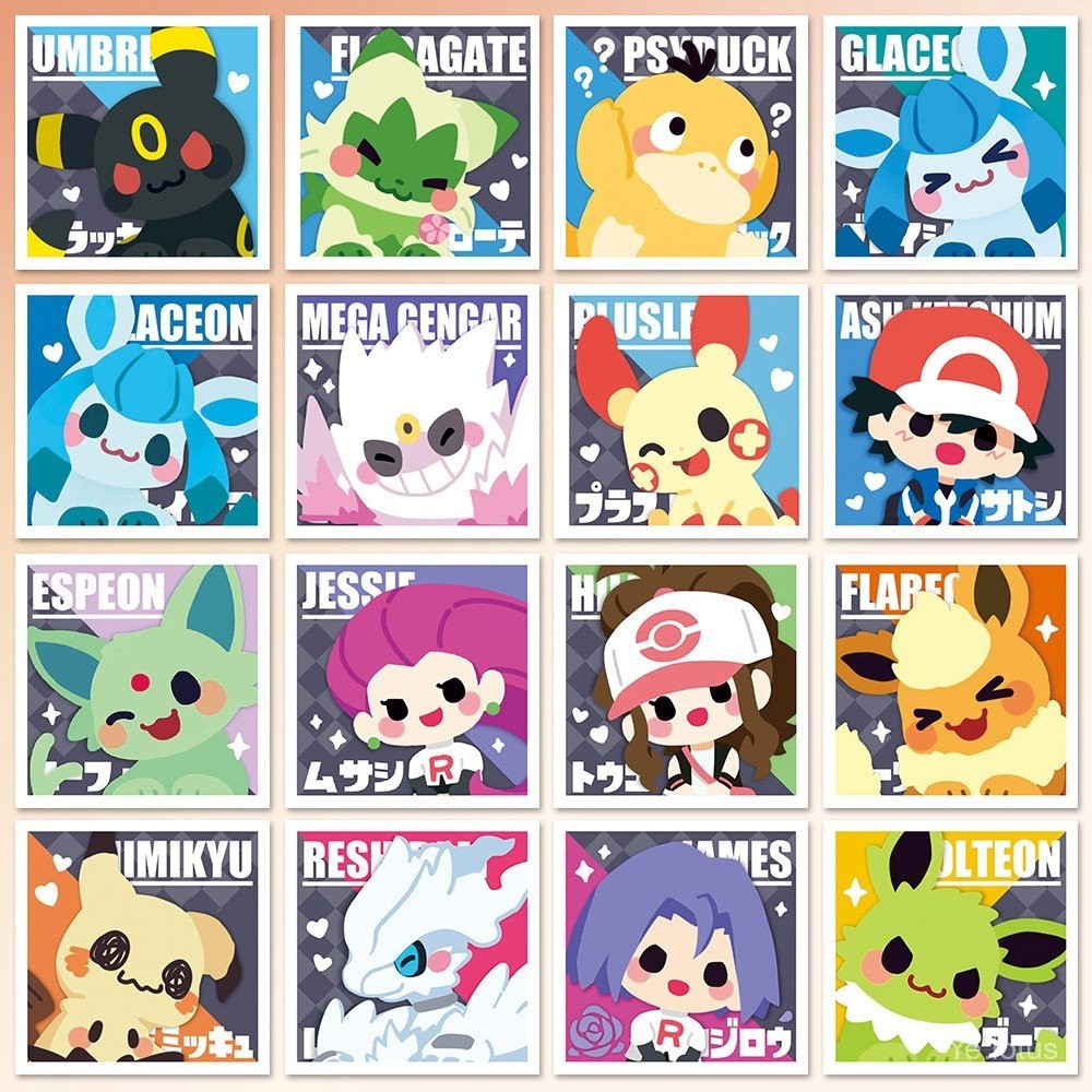108p Pokémon Stickers Phone Case Notebook Decorative Waterproof ...