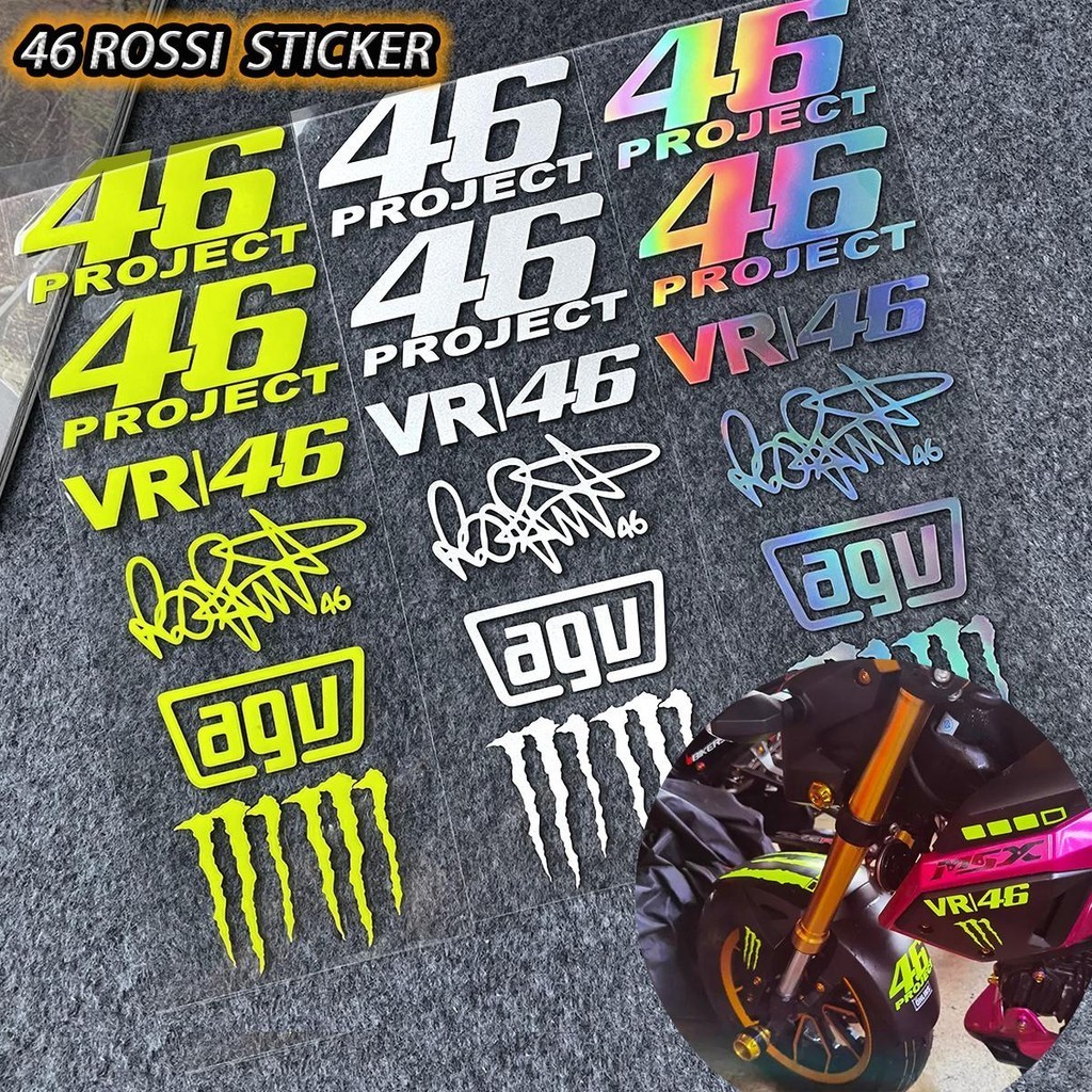 46 Racing Driver Rossi Sticker Motorcycle Body Decoration Modification ...