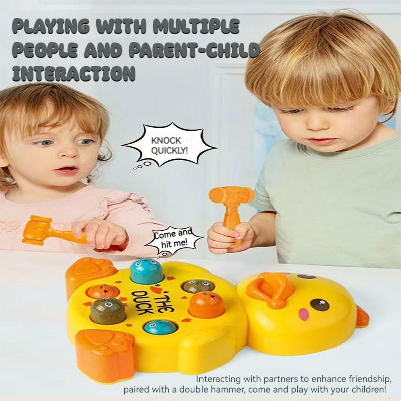 Educational Cartoon Whac-A Mole Little Duck Toy For childrens | Shopee ...