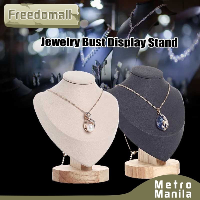 Necklace Chain Jewelry Bust Display Stand Portrait Model Neck Counter ...