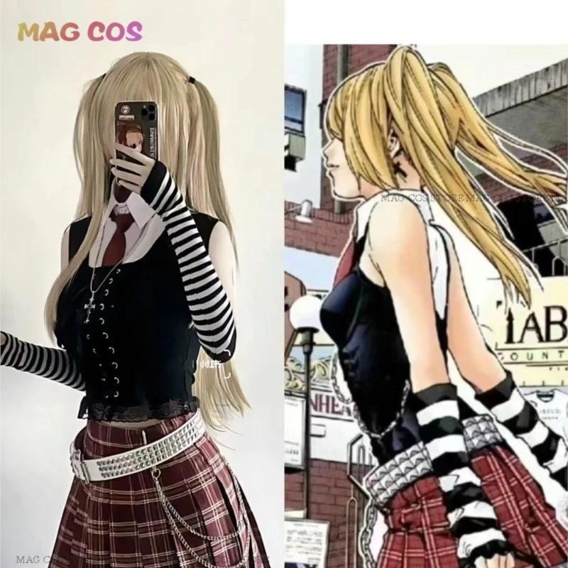 Death Note Cosplay Costume Misa Amane Cosplay Debut Daily Sexy Dress Subculture Necklace Y2k GothLoli Uniform Outfit Wig Shopee Philippines