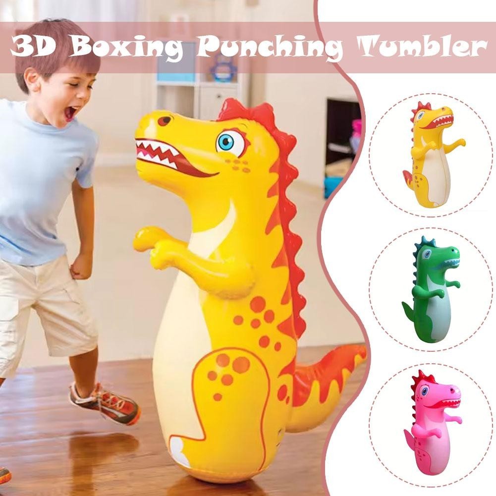 90cm Kids Inflatable Boxer 3D Boxing Punching Tumbler Inflatable ...