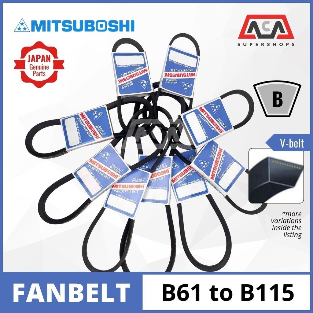 MITSUBOSHI V-BELT / RADIATOR BELT / INDUSTRIAL BELT ( "B" SERIES ) B61 ...
