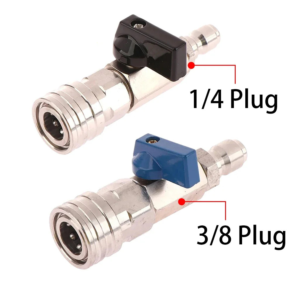 High Pressure Washer Ball Valve Kit with 3/8 or 1/4 Inch Quick ...