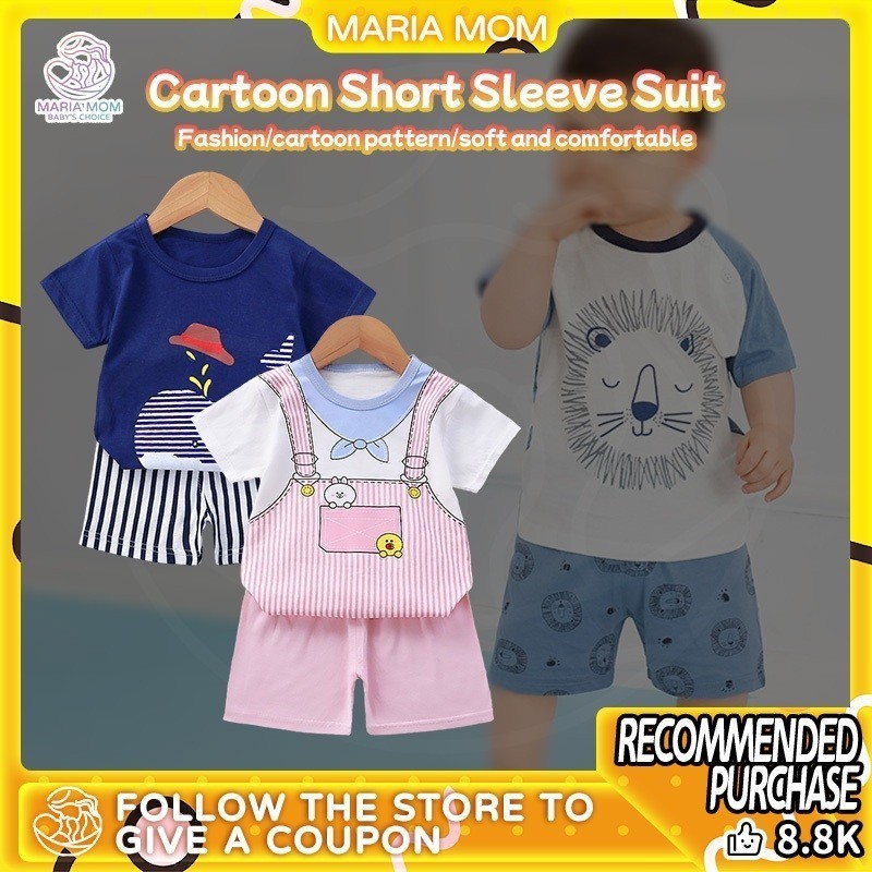 Baby Kids Terno Cotton Terno For Kid Girl Terno For Kid Boy Clothes ...