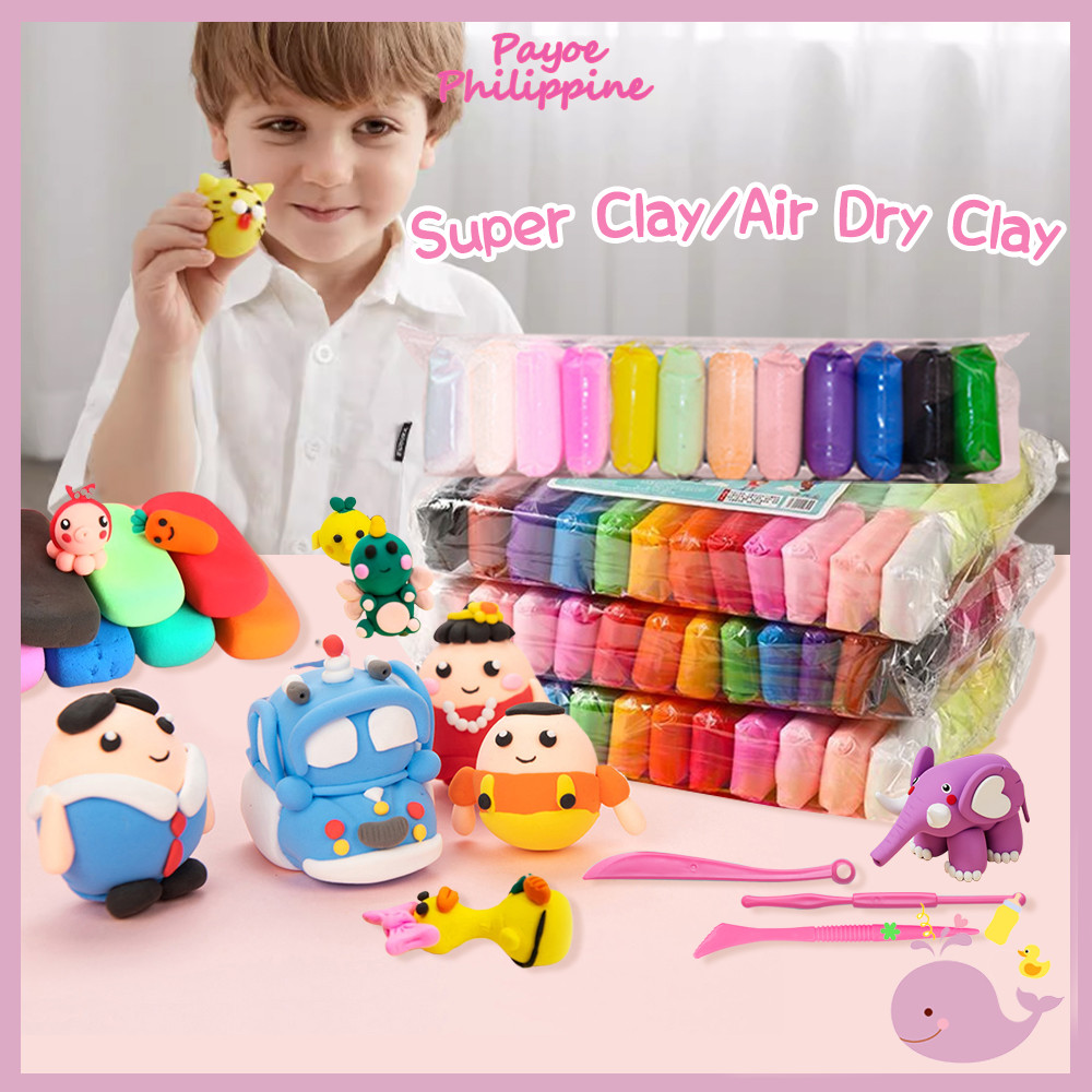 Payoe Magic Clay Tools for Kids DIY Air Dry Clay Colorful Children ...