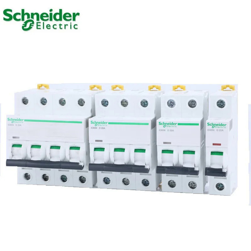 Schneider electric Mini Circuit Breaker Acti 9 iC65N 1p 2p 3p 4p D type 1A 2A 3A 4A 6A 10A 16A ...