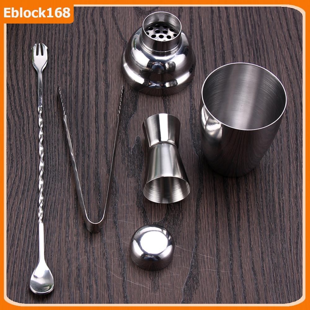 【Fast Delivery】 4pcs Wine Shaker Set Portable Stainless Steel Cocktail ...