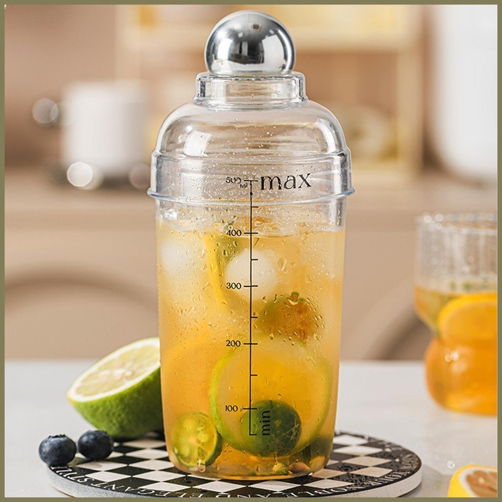 Clear Bar Shaker 500ml Clear Martini Shaker with Measurements Clear ...