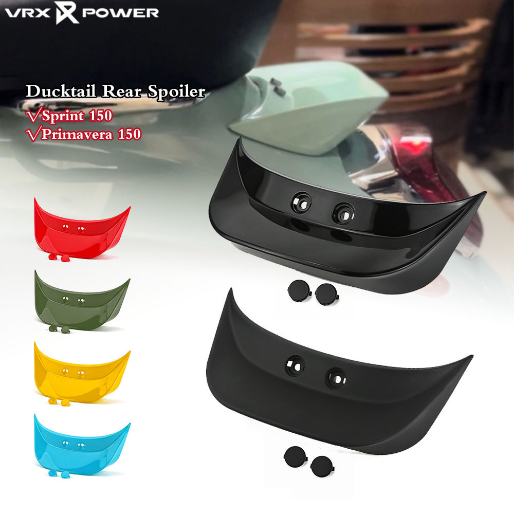 Motorcycle Ducktail Rear Spoiler Winglet Cover Modified Accessory For ...