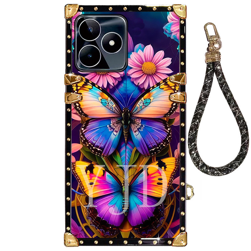 Case For Realme C53 C55 C51 C51s Trendy Beautiful Hand Rope TPU ...