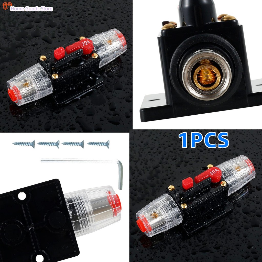 20/60 Amp Circuit Breaker 12V to 48V Car Circuit Breaker Waterproof ...