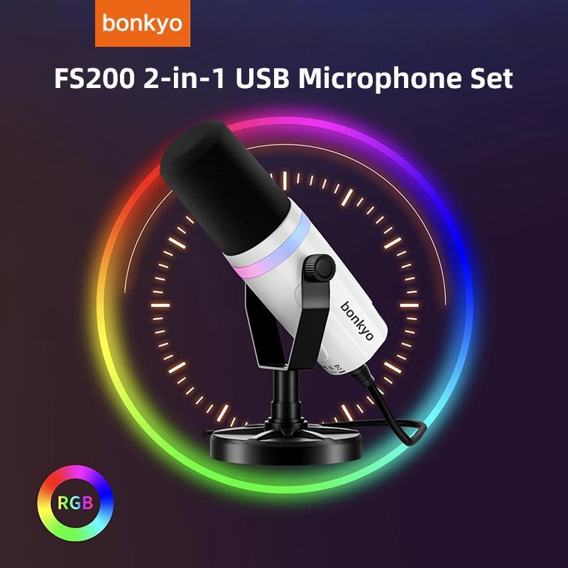 bonkyo USB Condenser Mic for Podcasting,Streaming - Dynamic Microphone ...
