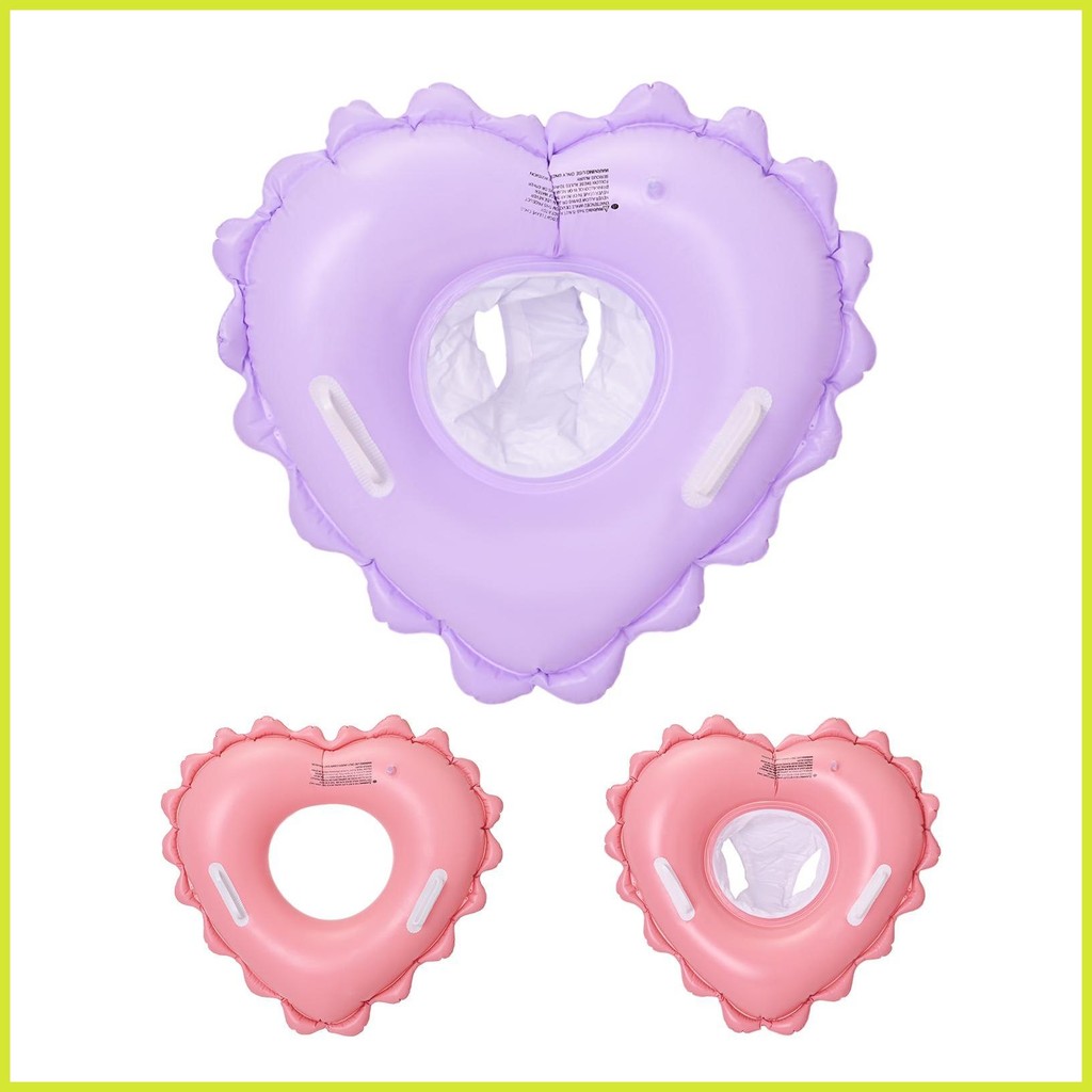 Heart Swimming Ring Floats Heart Floaties With Seat And Handle Kids ...