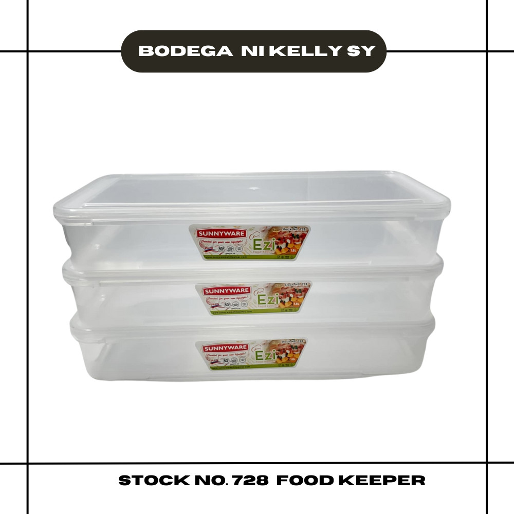 3pcs Graham Bar Tupperware 1.8L Rectangular EZI Food Keeper | Shopee ...