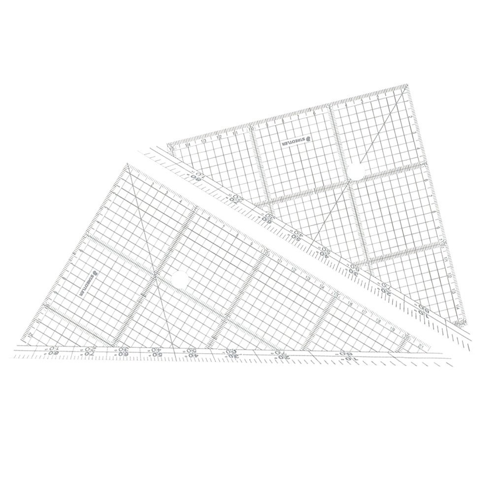 STAEDTLER Triangular Ruler Drawing Set for Layout 24cm 966 24 [Direct ...