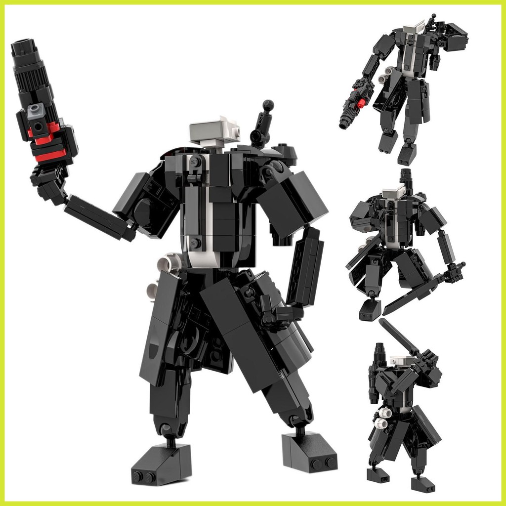 Building Block Robot DIY Engineering Blocks DIY Engineering Blocks Cool Man In Suit Robot Robots ...