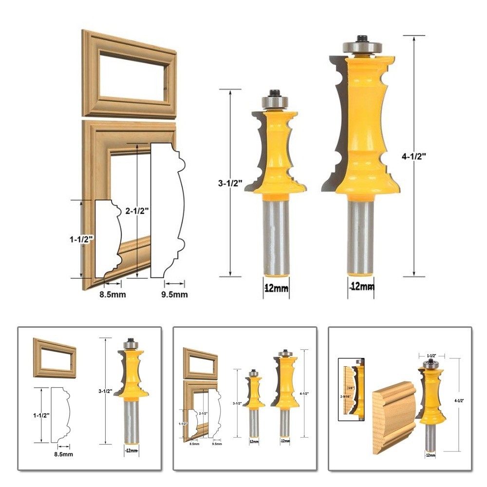 Upgrade Your Woodworking Skills with the Miter Frame Molding Router Bit ...
