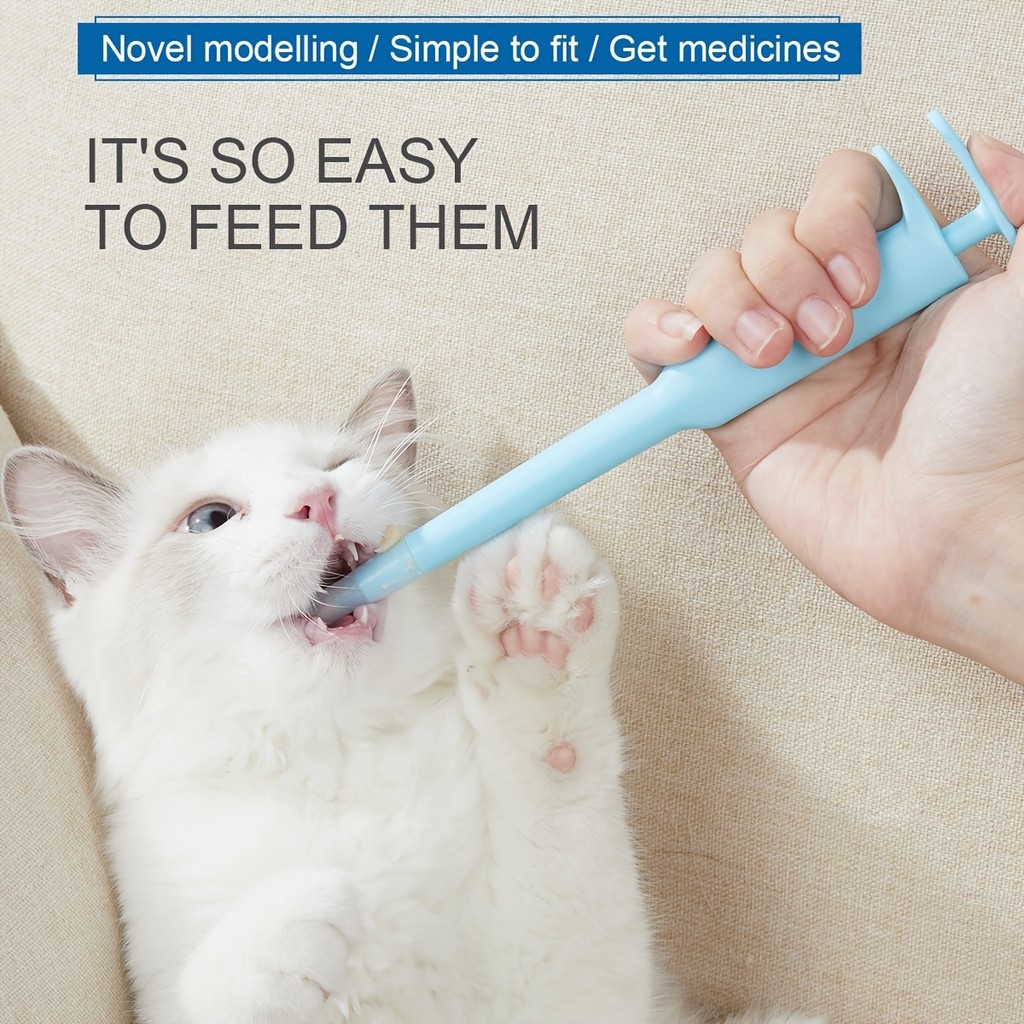 Easy-Use Pet Medicine Syringe for Cats - Bite-Proof, Stress-Free Pill ...