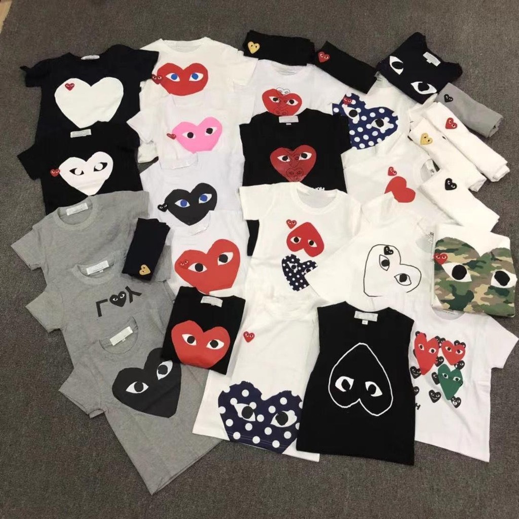 CDG trendy brand T-shirt, pure cotton short sleeved, Japanese PLAY, big ...