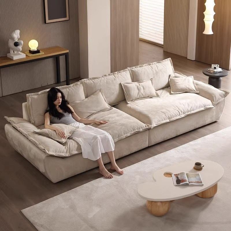 Italian Minimalist Technology Cloth Sofa Living Room Small Apartment ...