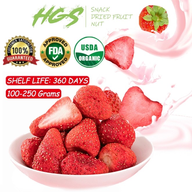 Freeze-Dried Strawberries 250g Sweet And Sour Crispy Fruit Snacks ...