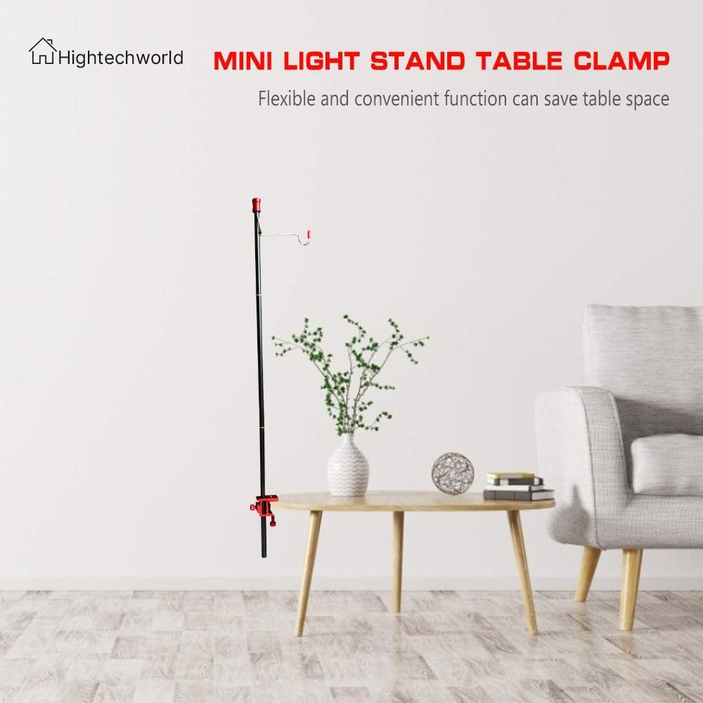 ~ Pole Holder Table Clip Light Pole Mount Clamp for Table Thickness ...