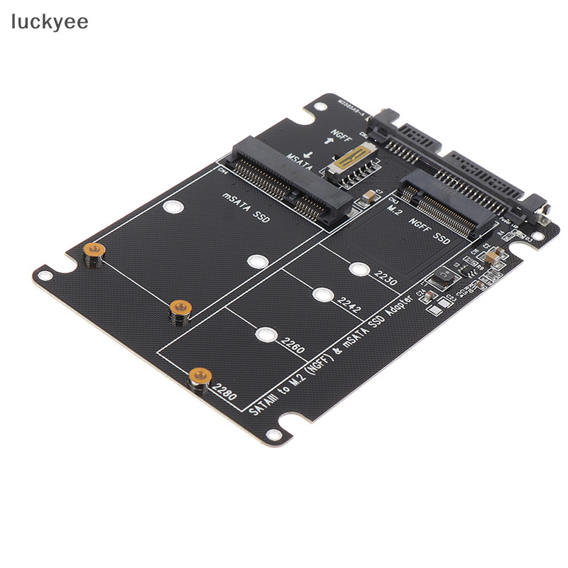 luckyeu NGFF To SATA 3 HDD Enclosure MSATA SSD Adapter M.2 SATA Protocol Adapter Board TQ ...