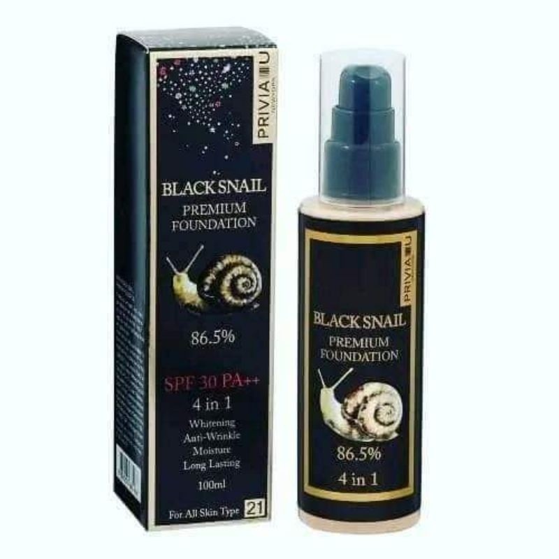 ♞Black Snail premium foundation | Shopee Philippines