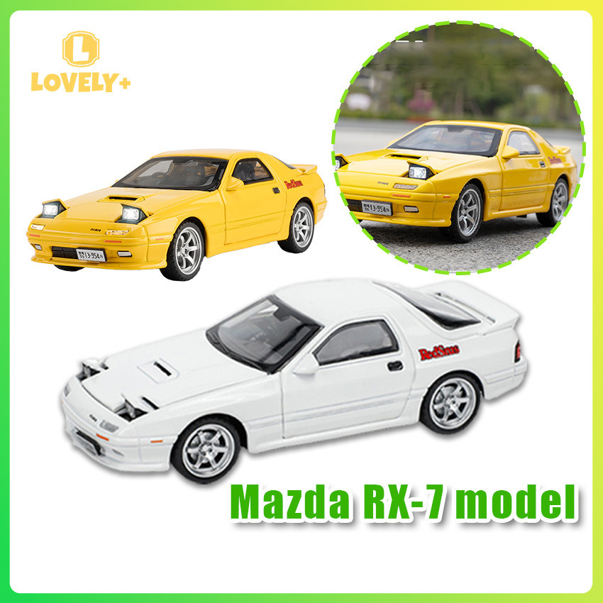 1:32 Scale Model Car Mazuda RX7 Toy Vehicles Car Model Miniature Scale ...