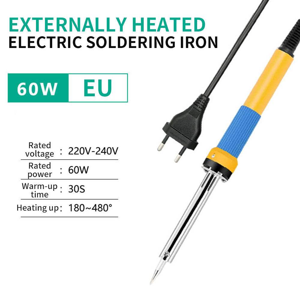 VOKTTA 110V/220V Adjustable Soldering Iron 60W External Heating Temperature Electric Solder Iron ...