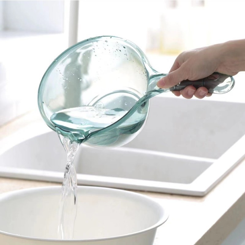 Japanese Water Dipper Clear Tabo Aesthetic Transparent Scooper Bathroom ...