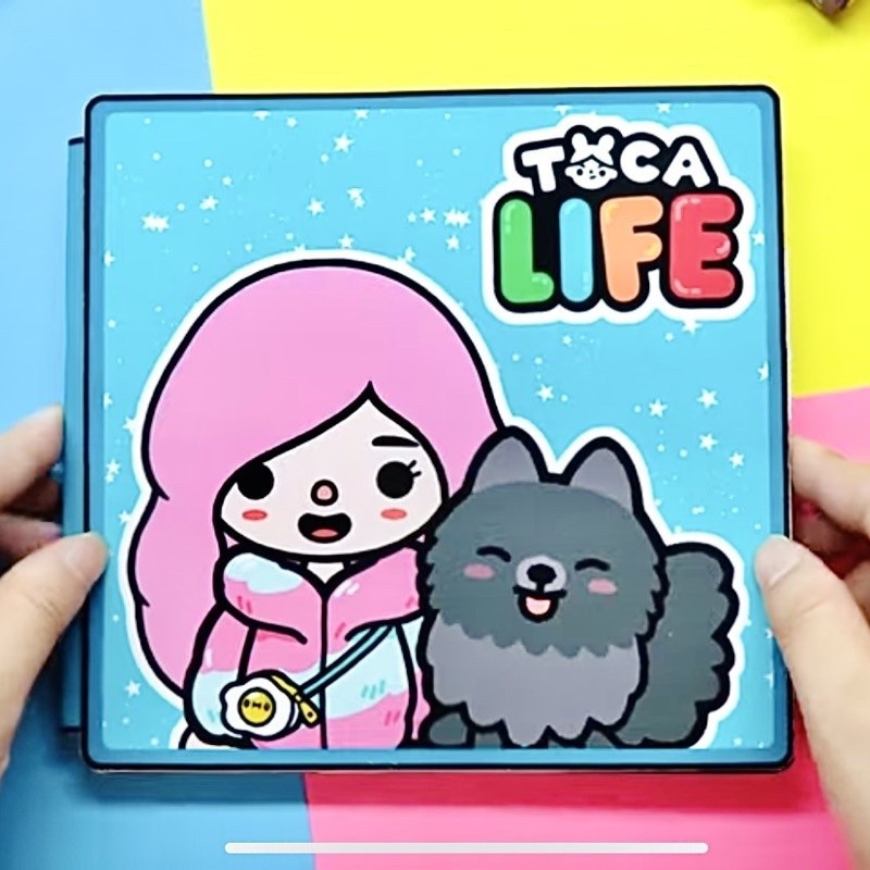 Toca Life worldquiet book Toca Boca Blue House-paper dolls | Shopee ...