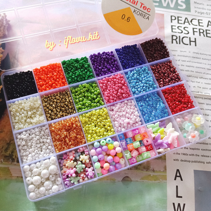 One Set of Aesthetic Bead Box Packages, Complete Set, FREE STRINGS ...