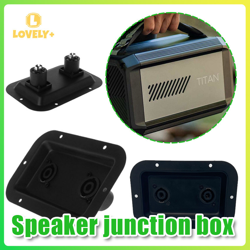 Iron SpeakOn Terminal Plate Junction Box Back Wiring Plate Speaker Box ...