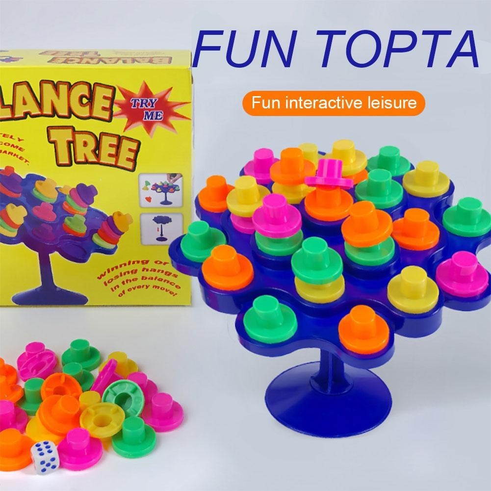Pinnacle Parent-child Interaction Early Education Toy Balance Tree Game ...