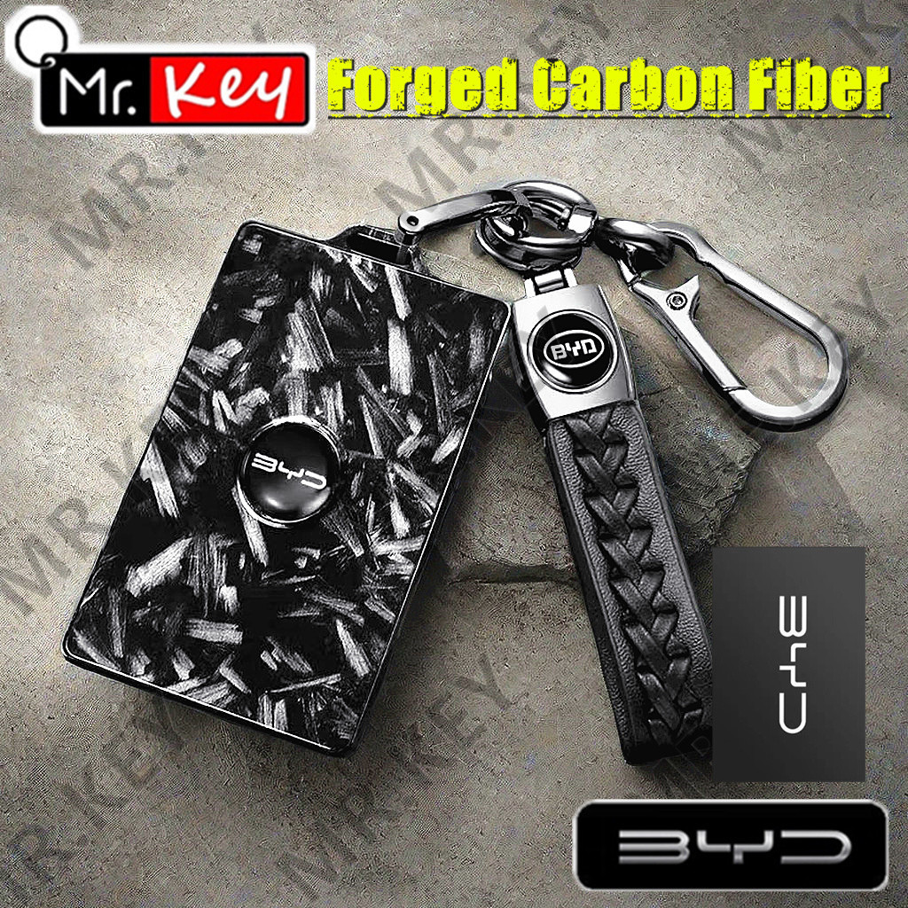【Mr.Key】Forged Carbon Fiber NFC Digital Card Car Case for BYD Seal ...